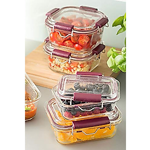 Kilner Jar 0.6 Litre Fresh Storage Stackable Glass Food Container, 17 x 12.5 x 7.5 cm, Transparent