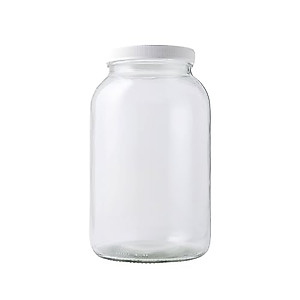 FastRack 1-1 Gallon Wide Mouth Mason Jar, Clear