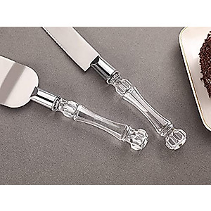 AW BRIDAL Cake Cutting Set for Wedding- Mr and Mrs Cake Cutter, Wedding Cake Knife and Server Set Engagement Anniversary Birthday Gifts
