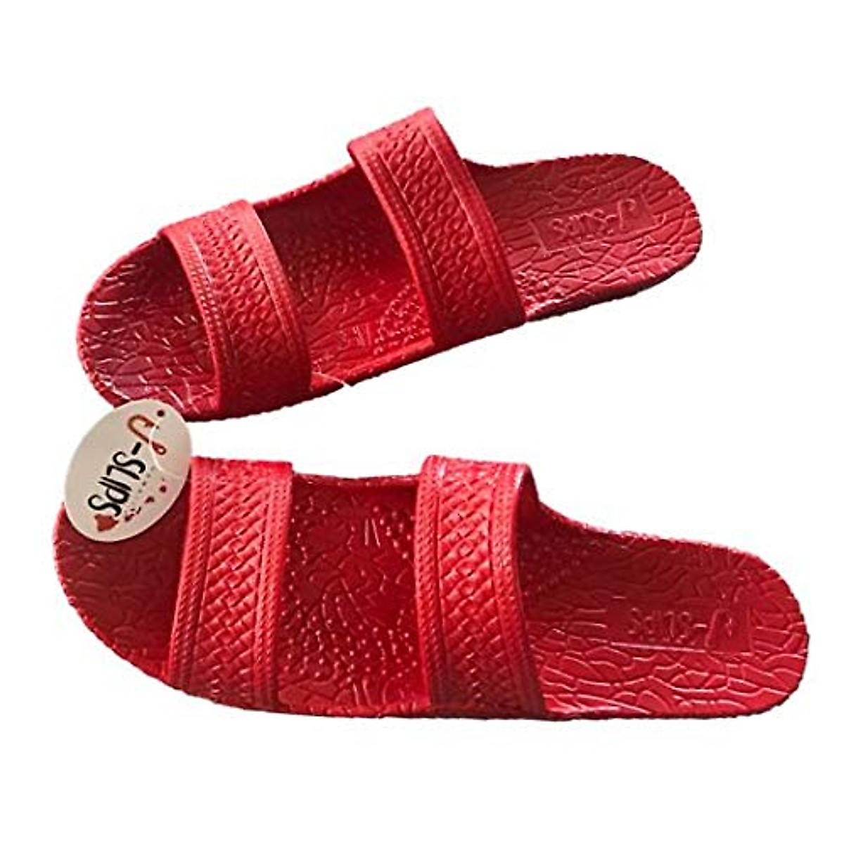 J-Slips Mens Hawaiian Jesus Sandals in 6 Cool Colors - Big Men Sizes (Red M9.5)