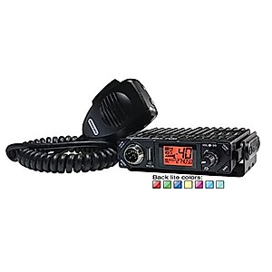 President Electronics BILL CB Radio, 40 Channels AM, 12 Volts, USB 5V/2.1A, Up/Down Channel Selector, Volume Adjustment and ON/OFF, Manual Squelch and ASC, Multi-functions LCD Display, S-meter