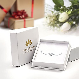lotus & leaf Musical Note Bracelet Sterling Silver Music Themed Jewelry Adjustable Bracelet Musical Note Christmas Stocking Stuffers Gift for Women