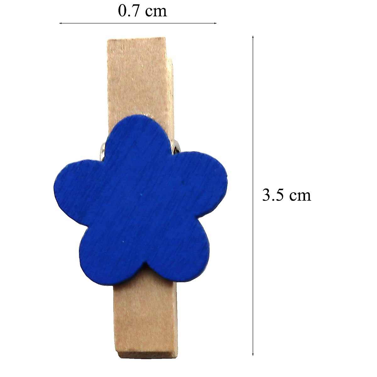 EastyGold Photo Clips Peg Pins Paper Clamp Hanging Spring Flowers Clips Clothespins Wooden Mini Laundry Clothes Natural Wood Push Pins 50 Pack 35mm for Craft Decoration