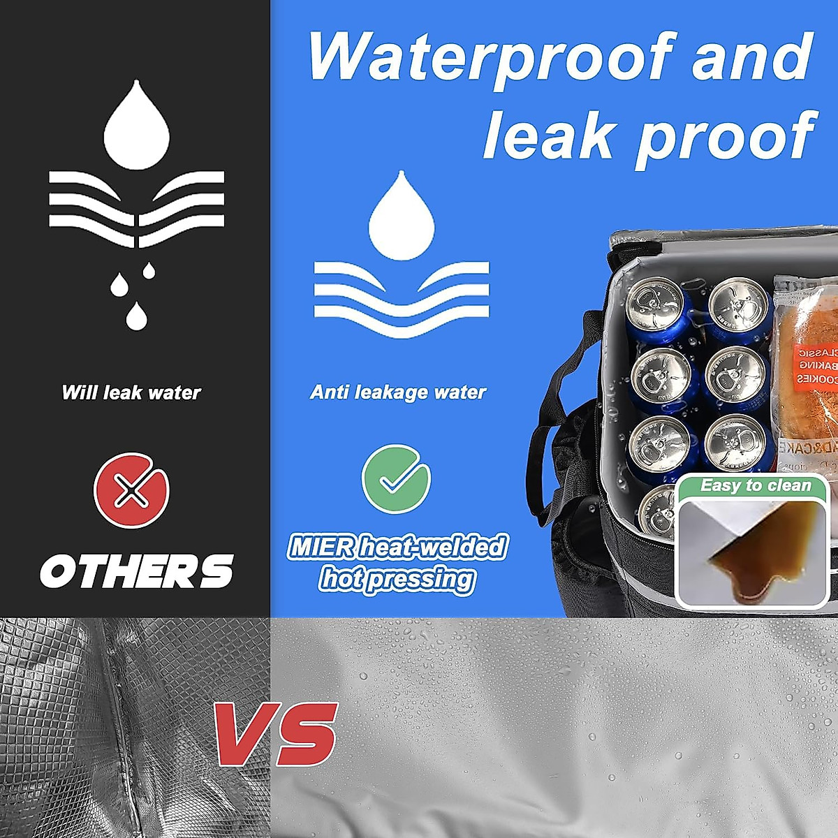 ESPXBOX Food Delivery Backpack with 4 Cup Holder, Insulated Pizza Delivery Bag for Delivery Bike, Large Leakproof Delivery Bags for Hot/Cold Food for Uber Eats, Doordash, Postmates（Black）