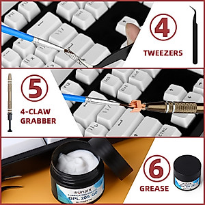 RUNJRX Keyboard Lube Kit GPL 205G0 0.53oz/15g for Mechanical Keyboard Lube, Switch Opener for MX Kailh Gateron Switch,Keyboard Tools with Keycap Puller