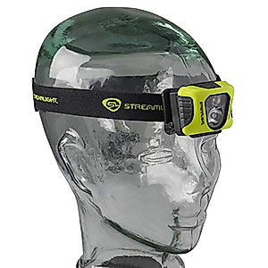 Streamlight 61436 Enduro Pro USB Rechargeable Multi-Function Head Lamp with Elastic and Rubber Head Strap and 3M Dual Lock, Yellow