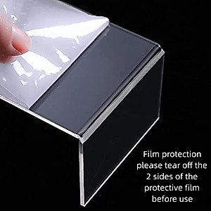 HLYU 10 Pcs Acrylic Display Risers(3",4",5",6",7"),Perfume Stand,Cup Stand,Dessert Stand,Figure Display Stand,Cake Stand (Clear)