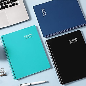 2024-2025 Planner - Weekly and Monthly Planner 2024-2025, Jul 2024 - Jun 2025, 8'' x 10'', 2024-2025 Planner, Twin-Wire Binding, Thick Paper, Flexible Cover - Lake Green