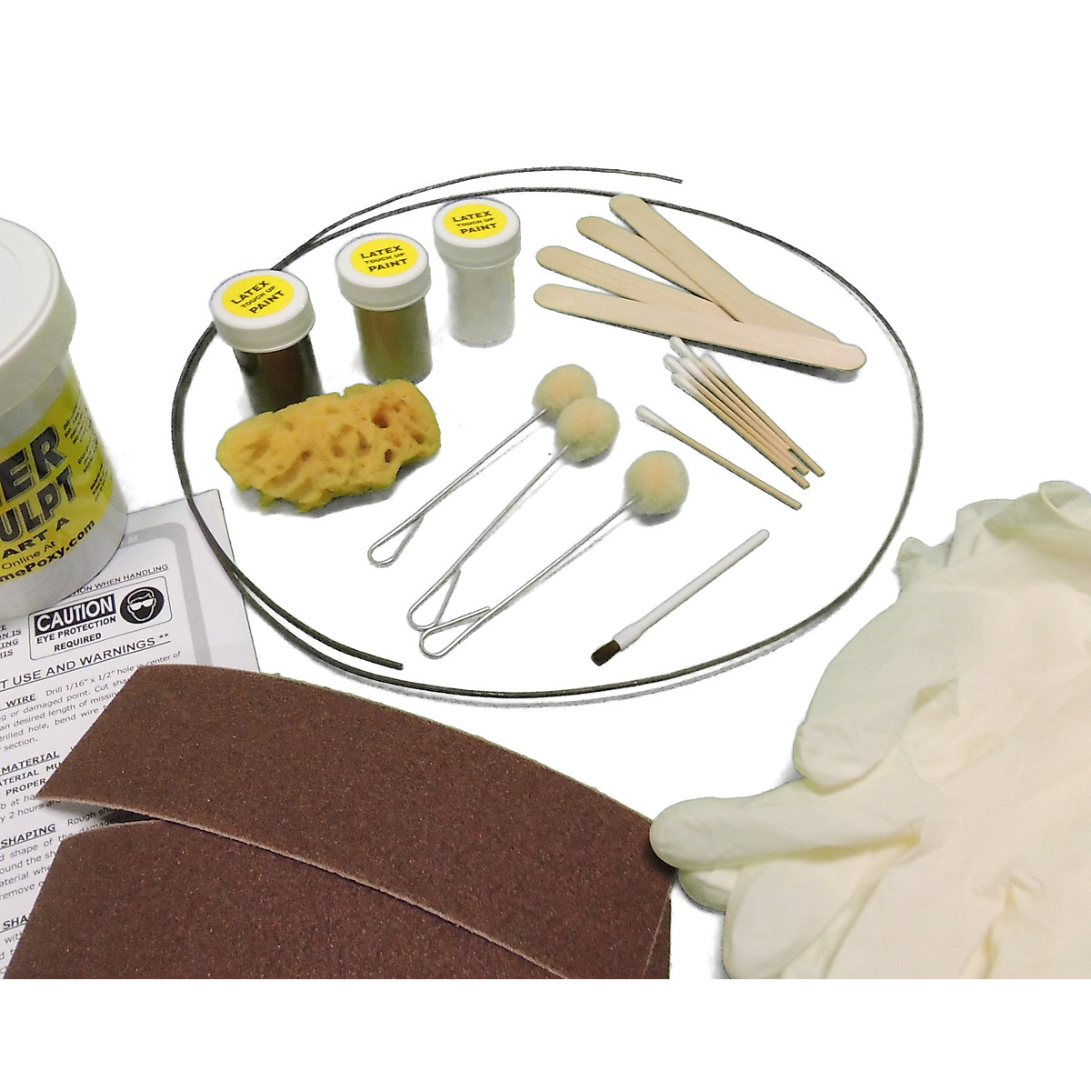 Pro Size Antler Art Crafting Epoxy Kit - Repair Horns Antlers Skulls Teeth Claws - 3 lb. Jumbo KIT -Great for Antler Lighting, Furniture, Collectibles, Antler Christmas Tree, Wreaths and More!