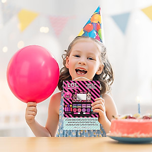 Townley Girl L.O.L. Surprise 30 Pcs Cosmetic Compact Set Includes Mirror, 14 Lip glosses, 8 Eye Shadow, 4 Blushes & 4 Brushes Safe & Non-Toxic Colorful Portable Foldable Makeup Beauty Kit for Girls