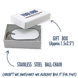 TOOLOUD Cute Panda With Ear Buds Adult Dog Tag Chain Necklace - 1 Piece