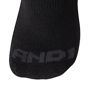 AND1 Men's Socks - Athletic Cushion Crew Socks (24 Pack), Size 6-12.5, Black