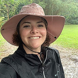 Womens UV Protection Wide Brim Sun Hats - Cooling Mesh Ponytail Hole Cap Foldable Travel Outdoor Fishing Hat Pure Purple