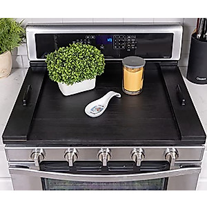 RELODECOR Noodle Board Stove Covers, Premium Stove Top Cover Board for Gas Stove Burner and Electric Range, Kitchen Sink Cover for Counter Space, Decorative Tray for Kitchen (Dark Walnut)