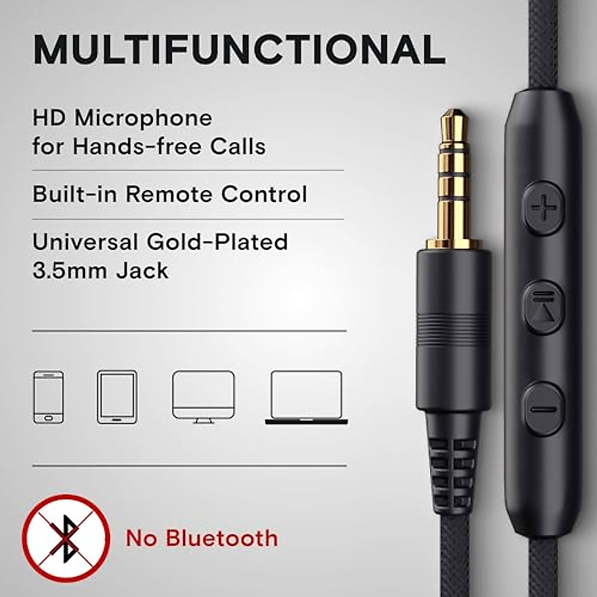 ARTIX CL750 On-Ear Headphones for Laptop, Computer, Cell Phone & Tablet with 3.5mm Jack — Adults & Kids Headphones Wired, Headphones Plug in, Head Phones for Laptop, Headphones with Wire (Aux 3.5 mm)