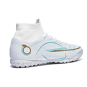 Football Shoes Mens Zapatos de Futbol para Hombres Indoor Soccer Shoes Football Boots Tacos de Futbol para Hombre Soccer Cleats White