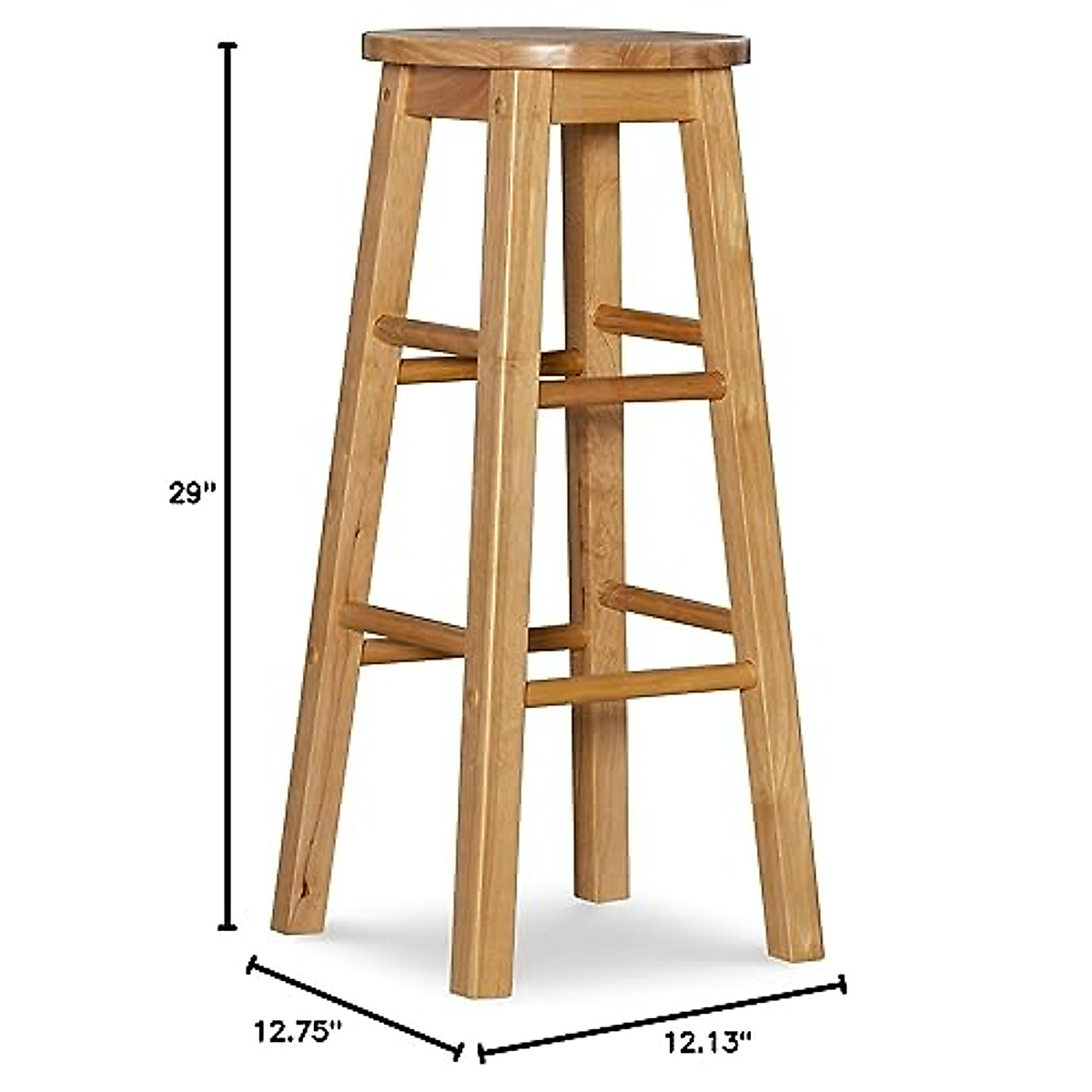 Linon 29-Inch Barstool With Round Seat