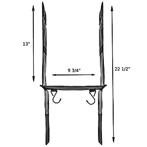 Oxel Hanging Locker Shelf Organizer with 2 Hooks and 4 Small Pockets