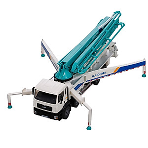 GoolRC Concrete Pump Truck for Kids, 1:55 Scale Diecast Car Model Car, Simulation Engineering Machine Model Gift for Boys and Girls