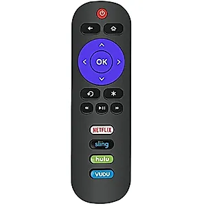 TCL/Roku TV Replacement Remote RC280 w/Volume Control Button