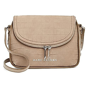 Marc Jacobs H110L01FA21 Greige Leather Strap Women's Zipper Crossbody