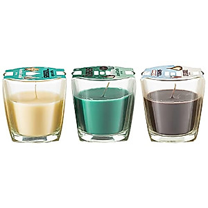 Hershey Scented Candle Variety Pack of 3 - Sugar Cookie Candle, Hershey Kisses and Hot Cocoa Scented Candles - Bundle with Ballard Products Car Air Freshener