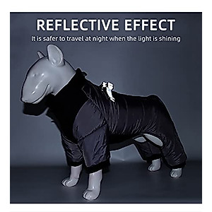 Duleylv Dog Winter Coat Thick Warm Dog Jacket Reflective Dog Sweaters Windproof Dog Clothes for Small Medium Large Dogs Comfortable Pet Apparel for Cold Weather,Yellow,2XL