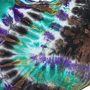 TIE DYE Bohemian Hipster Hobo Boho Hippie Crossbody Bag Purse White Tone 39" (W412)