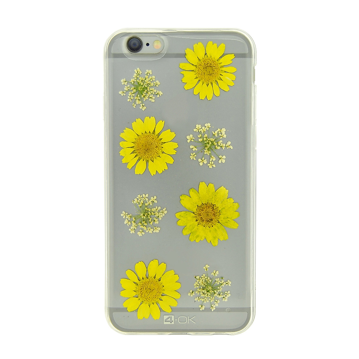 4-Ok Flower Cover Case for Apple iPhone 6 6S, Design Tree Pink