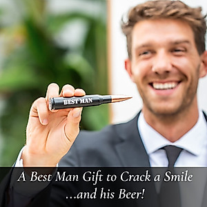 Best Man Gifts for Wedding - Engraved ‘BEST MAN' 50 Cal Bottle Opener I Best Man Proposal Gift I Will You Be my Best Man Gifts