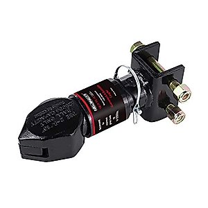 Trailer Adjustable Coupler 2-5/16 in,12500LBS Capacity,Black Powder Coat,Adjustable Channel-Mount Coupler