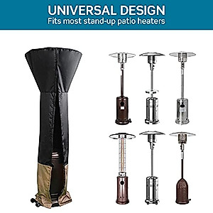 Stanbroil Standup Patio Heater Cover, Waterproof Heater Cover for Outdoor with Zipper, 85'' H x 33" D x 15-1/2" Base