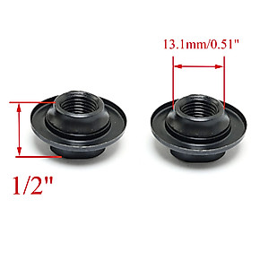 WELWIK 2PCS 3/8x26T Rear Axle Nut, Bike Bicycle Axle Nuts, Hub Nuts, Bike Bicycle Rear Axle Nuts Hub Nuts, Cone Nuts Dust Protector, Large