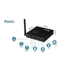 Android 12.0 TV Box,TX68 4GB RAM 32GB ROM H618 Quad-Core 64bit CPU Support WiFi6 Dual 2.4G/5.8G WiFi Ethernet BT5.0 4K 6K HDR10 Ultra HD Smart Home Player Tanix Set Top Box