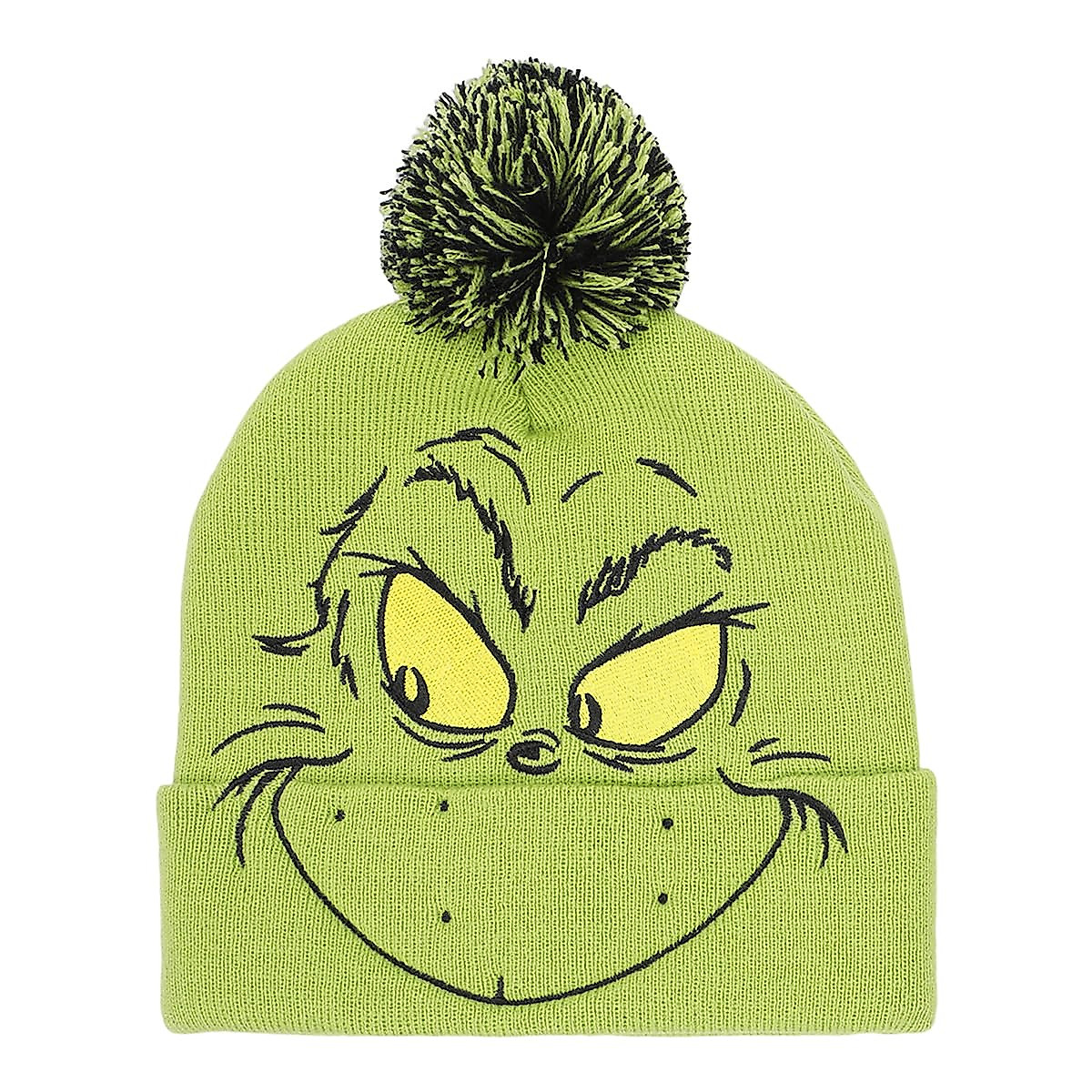 Grinch Youth Character Cuffed Beanie and Gloves Set Multicolored
