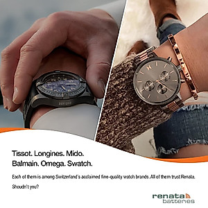 Renata 315 SR716SW Batteries - 1.55V Silver Oxide 315 Watch Battery (2 Count)