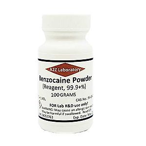 Benzocaine, Powdr/Crystals, 99.99%, High Purity, 100 Grams, Same Day Ship