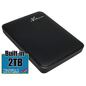 Avolusion 2TB USB 3.0 Portable PS4 External Hard Drive (PS4 Pre-Formatted) HD250U3-Z1-2TB-PS - 2 Year Warranty