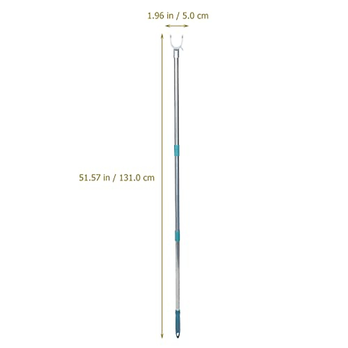 LIFKOME Outdoor Curtains Closet Rod Clothes Rod 5 pieces Reach Pole reach stick retractable reach stick pole with hook Hook: Clothing Reach Rod Living Room Essentials Outdoor Clothing