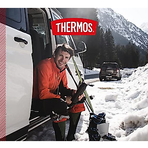 THERMOS 4035.232.050 Ultralight Thermos Flask, Black, 500 ml, Extremely Lightweight, 210 g, Drinking Bottle, Dishwasher Safe, Thermos Flask Keeps Hot for 10 Hours, Cold for 20 Hours, BPA-Free