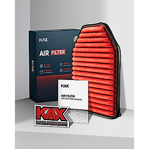 KAX Engine Air Filter, GAF059 (CA10348) Air Filter Replace for Wrangler V6(2007-2018), Wrangler JK (2018), 200% Longer Life