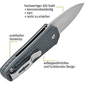 Camillus Wedge 5.75" Folding Knife, 2.25" Drop-Point Blade, Slate Blue (19399)