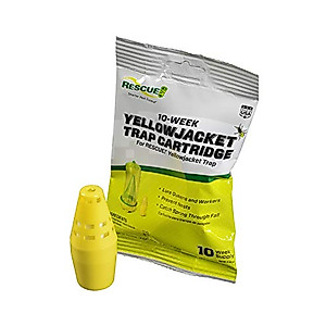 RESCUE! Yellowjacket Attractant Cartridge (10 Week Supply) – for RESCUE! Reusable Yellowjacket Traps - (9 Pack)