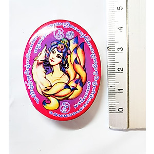 Miracle Amulet Magic Thai Inn koo Couple 9 Tails Fox Lady Spells Charm Talisman Occult Sorcery Love Lover Couple Money Forture Business Luck Blessing by Arjarn Ton