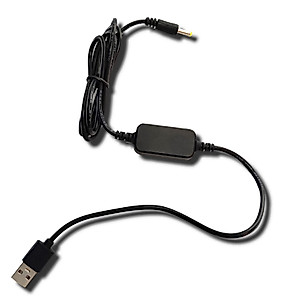 DigitCont USB 5V to DC 6V 4mm x 1.7mm Power Cable, Compatible with Omron blood pressure monitor, USB Voltage Step Up Converter Cable, Power Supply Adapter Cable, 4 ft. DC 5V to DC 6V Cable