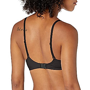 Calvin Klein Women's Constant Convertible Strap Lightly Lined Demi Bra Bra, -black, 32B