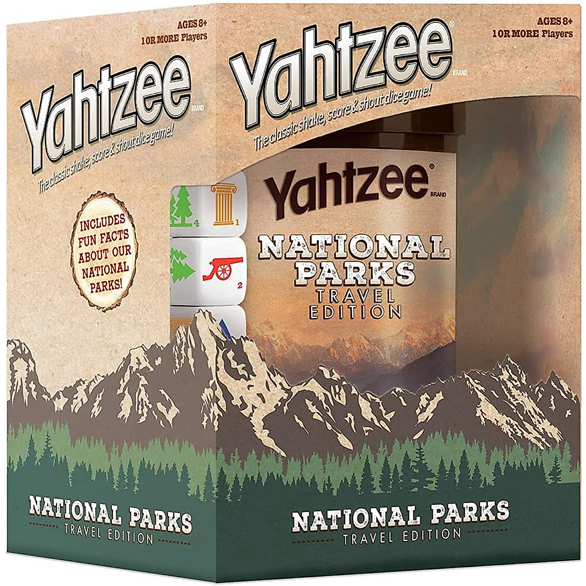 YAHTZEE National Parks Travel Edition | Classic Yahtzee Dice Game with a National Parks Theme | Perfect Travel Game for Families | Celebrate US National Parks Service