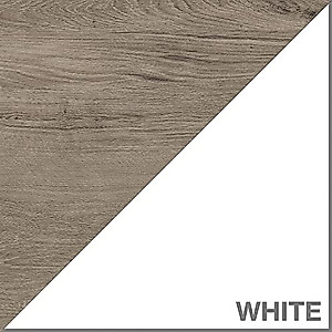 Bush Furniture Mayfield 6 Cube Bookcase in Shiplap Gray/White - Engineered Wood