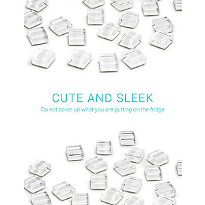 Mymazn Fridge Magnets Refrigerator Magnets for Fridge Cute Glass Magnets Decorative Kitchen Office (White)