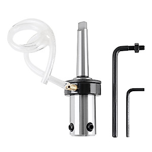 Accusize Industrial Tools Mt2 to 3/4 inch Weldon Shank with Coolant System for Drill-Use Annular Cutter on Drill Press, Mc10-0002